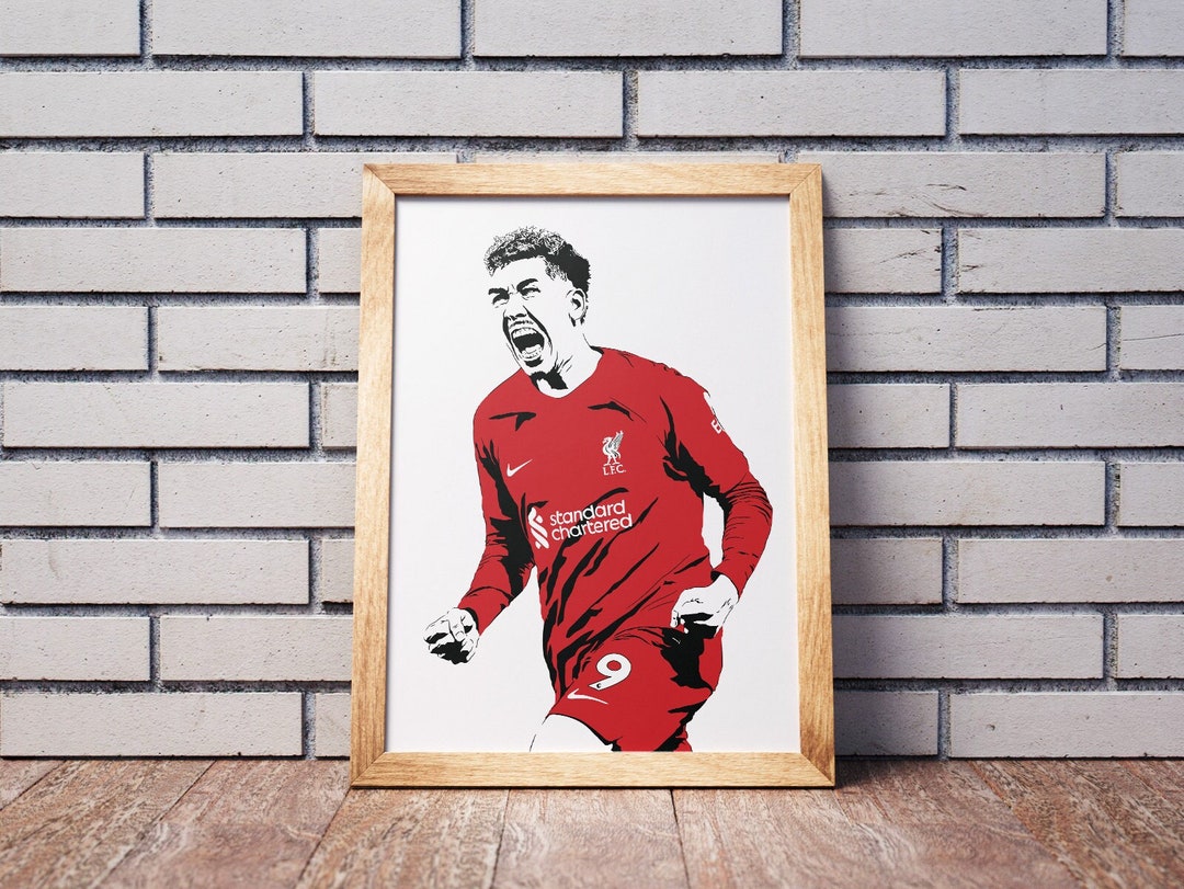 Roberto Firmino Art Print - Original Illustration of the Liverpool FC ...