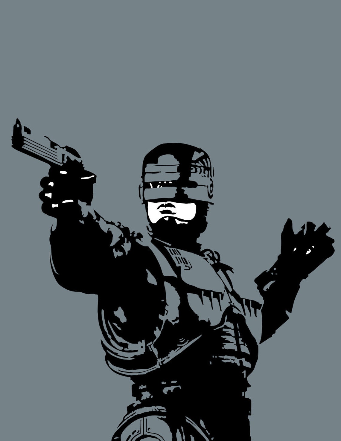 Robocop Art Print Illustration of New Detroit's Finest | Etsy