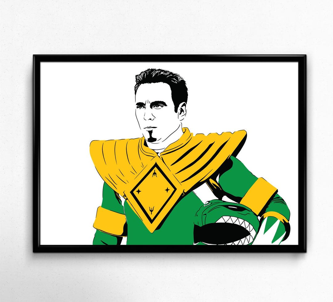 Green Ranger Art Print - Original Illustration of Jason David Frank ...