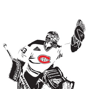 Patrick Roy Art Print - Awesome Illustration of the Legendary Goalie ...