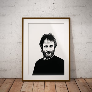 Robin Williams Art Print - Original Illustration of Comedian and ...