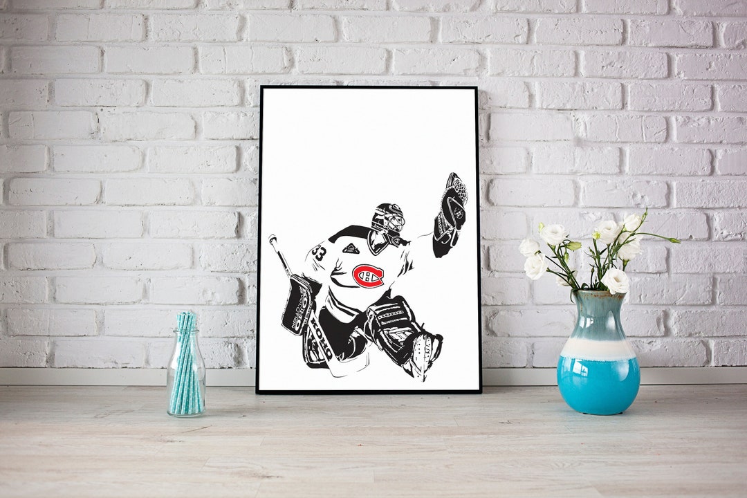 Patrick Roy Art Print - Awesome Illustration of the Legendary Goalie ...