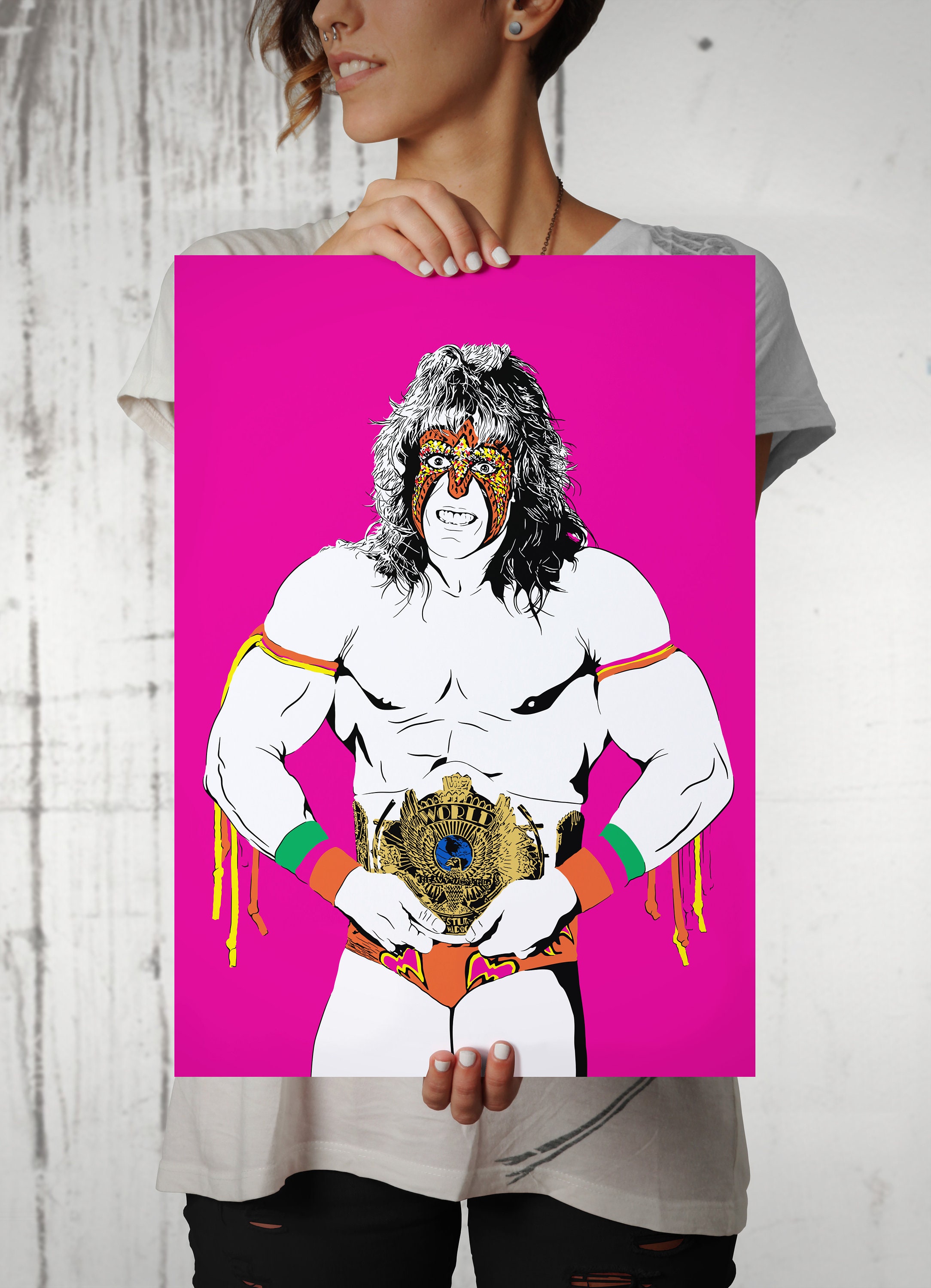 Ultimate Warrior Art Print Original Illustrationt of the - Etsy