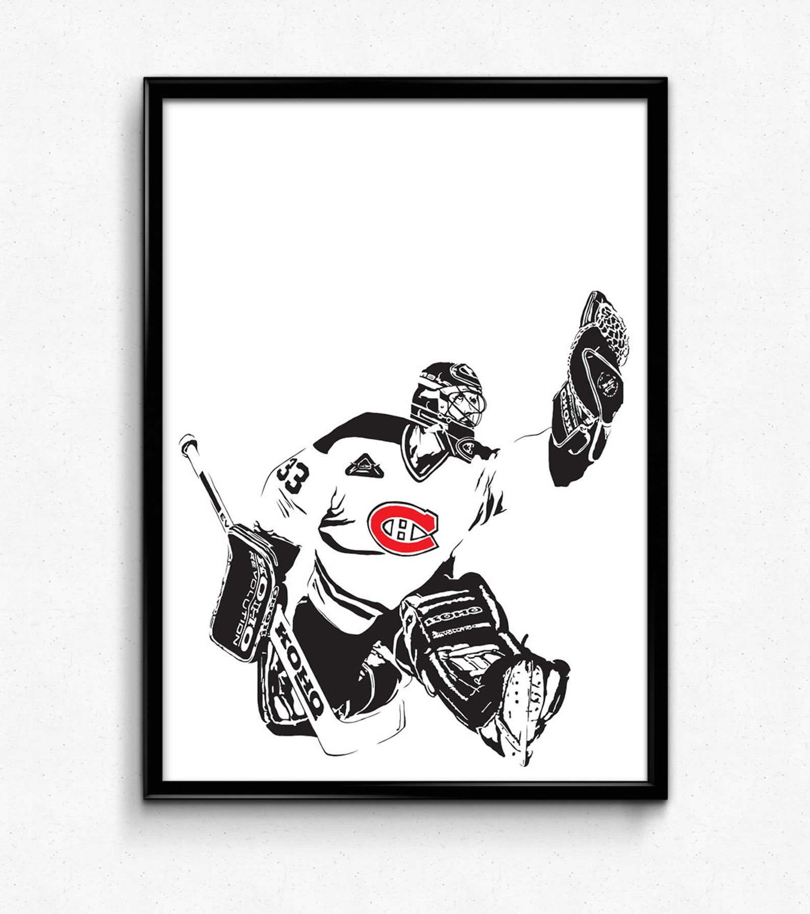 Patrick Roy Art Print Awesome Illustration of the Legendary - Etsy