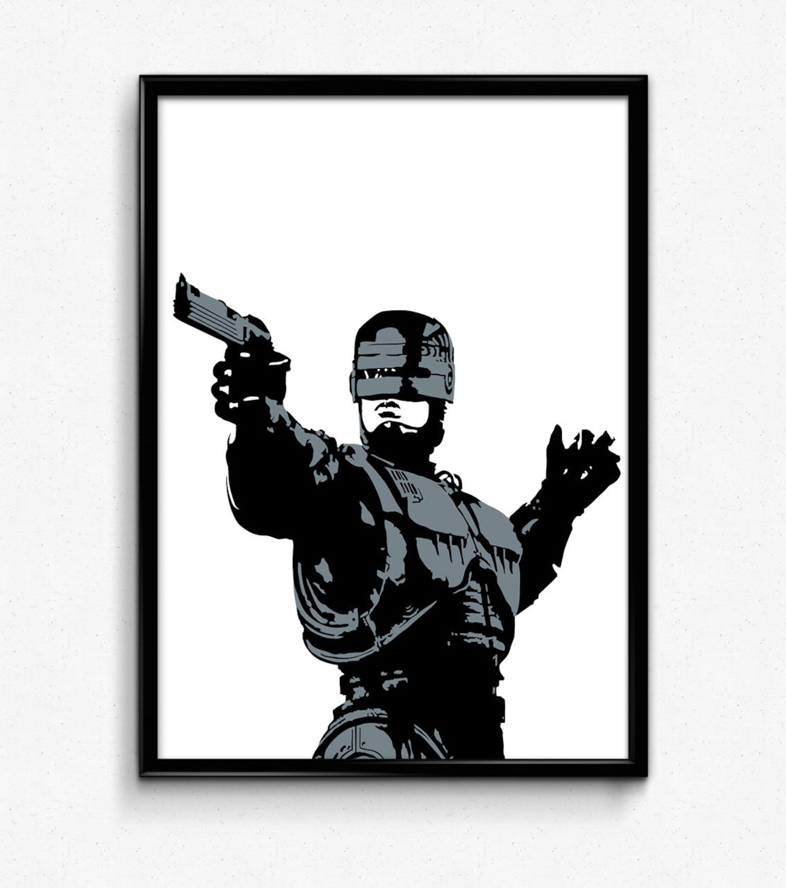 Robocop Art Print Illustration of New Detroit's Finest | Etsy