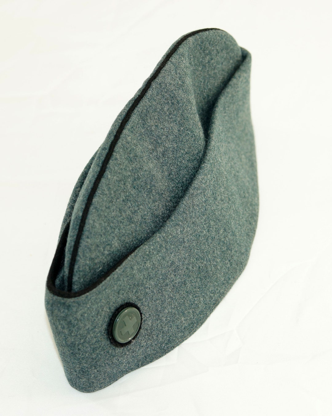 Vintage Swiss Army Garrison Hat Winter Wool Side Hat 1960s Marked Size ...