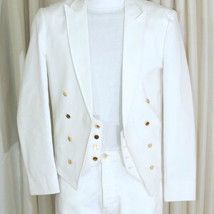 Vintage White Cotton Jacket for Waiters/serving Staff Uniform Jacket ...