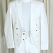Vintage White Cotton Jacket for Waiters/serving Staff Uniform Jacket ...