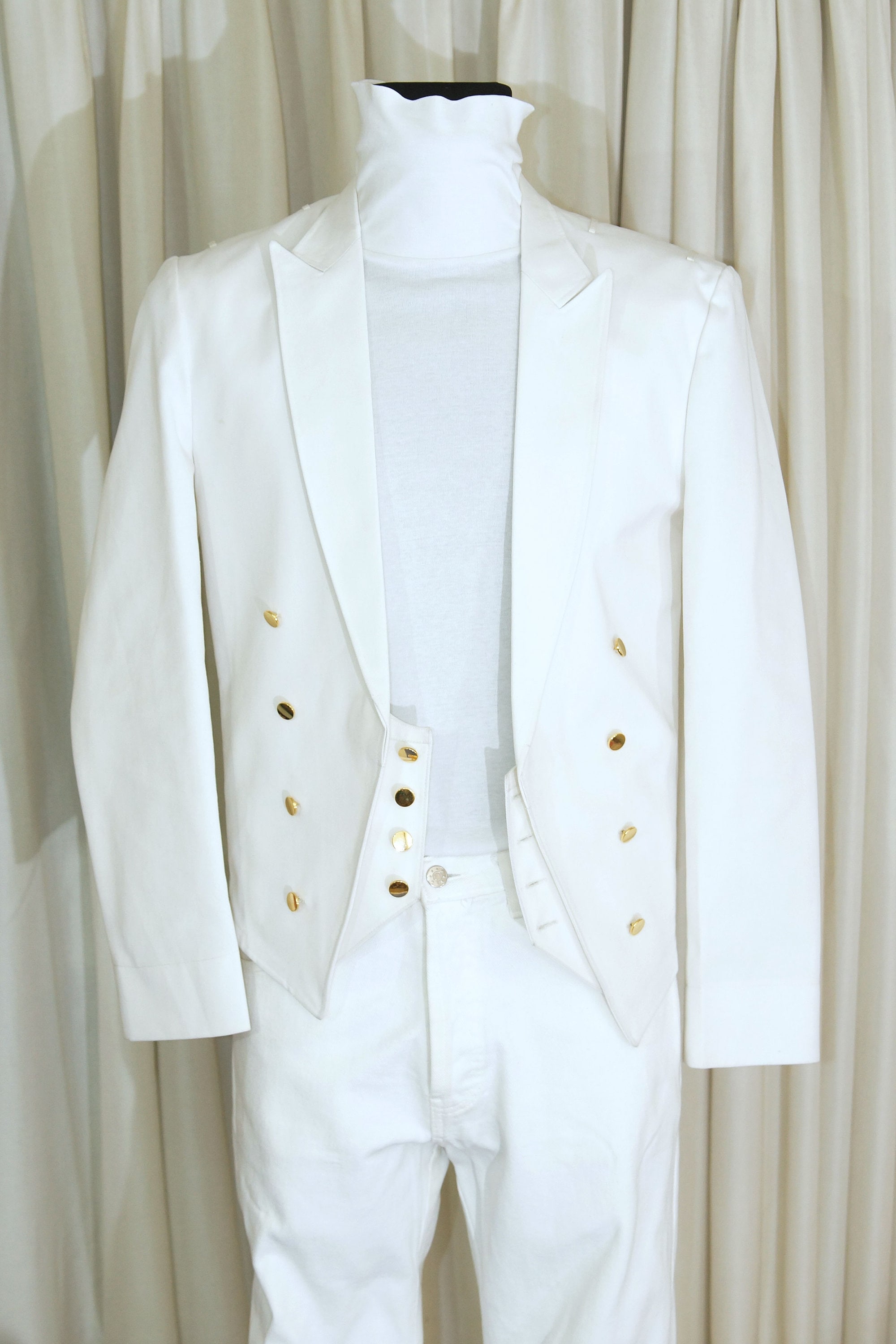 Vintage White Cotton Jacket for Waiters/serving Staff Uniform Jacket ...
