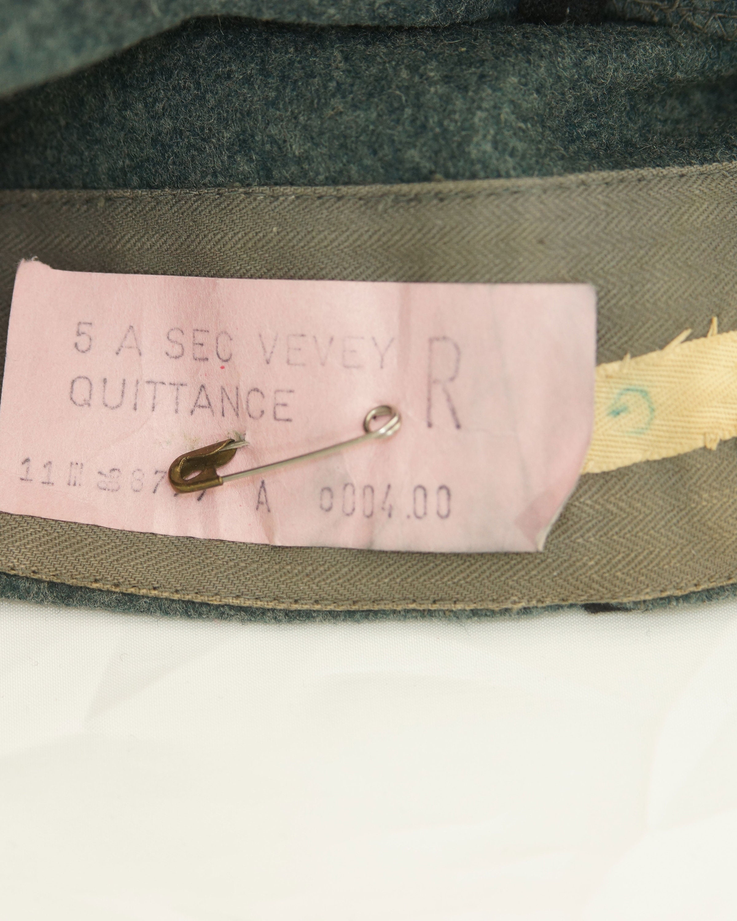 Vintage Swiss Army Garrison Hat Winter Wool Side Hat 1960s Marked Size ...