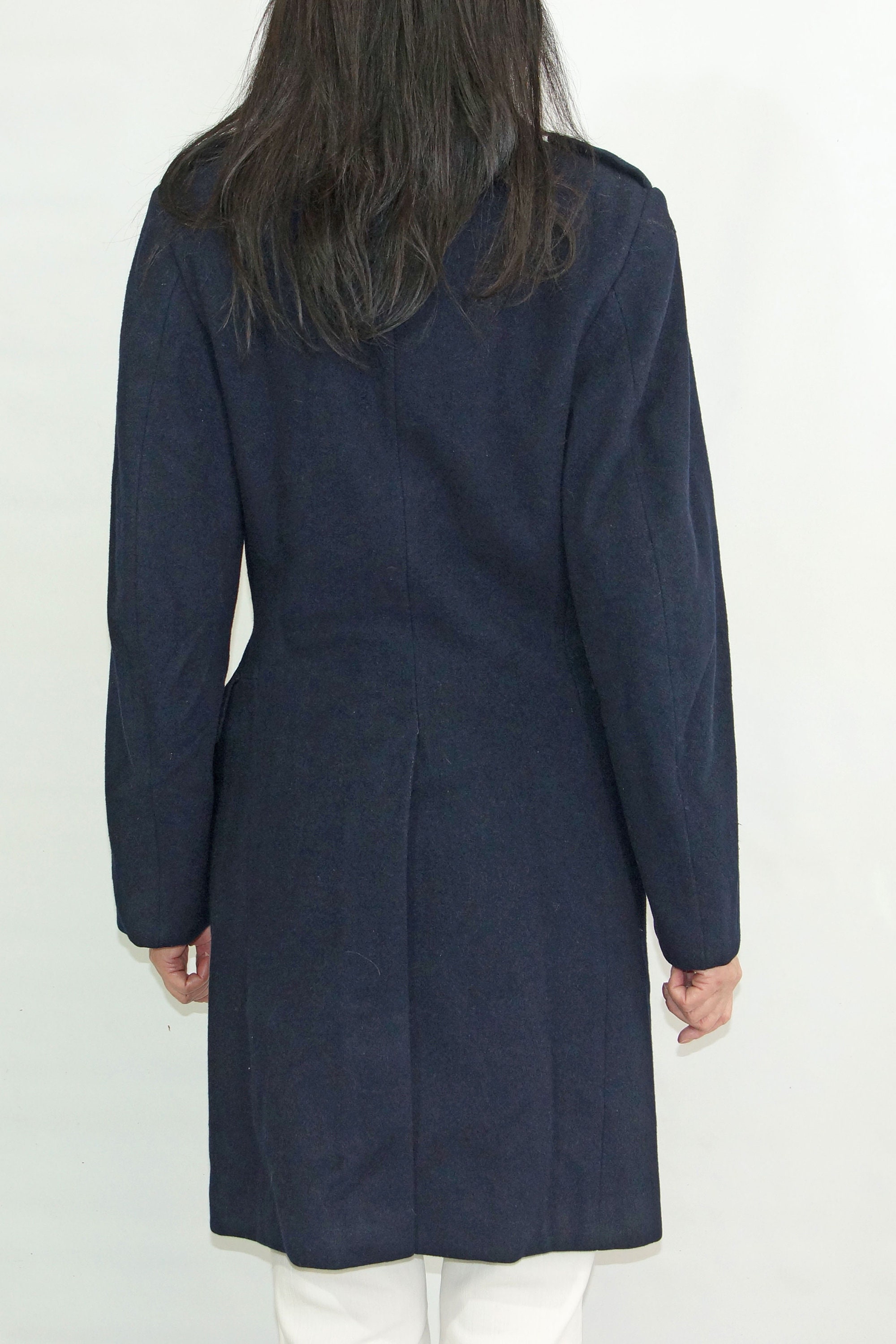 Vintage Wool Naval Overcoat: Double Breasted Marine Greatcoat - Etsy