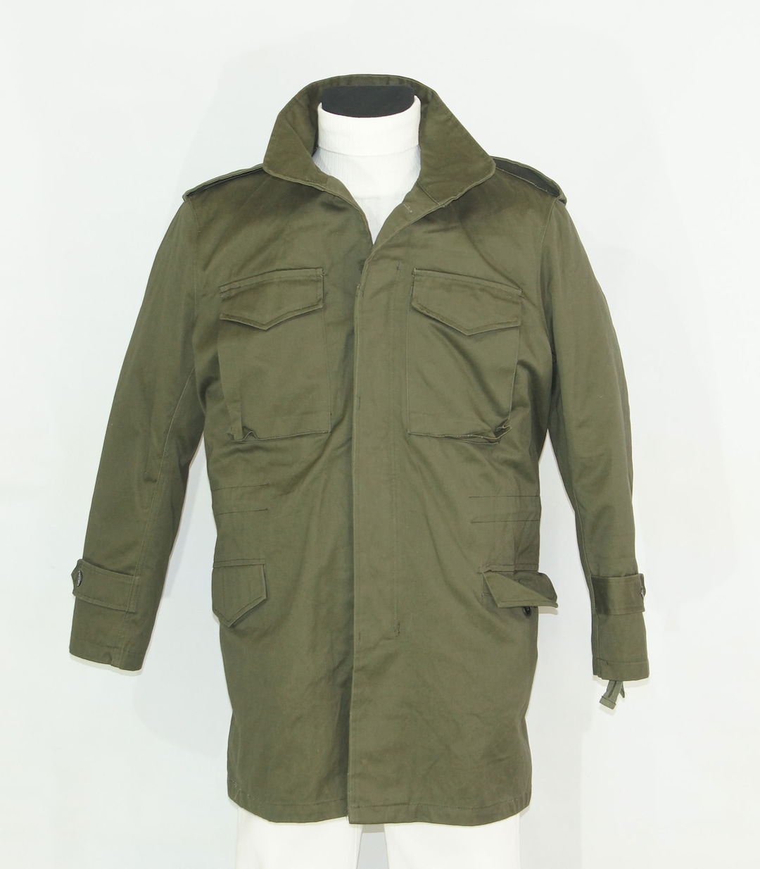 Vintage Army M65 Waterproof Jacket +liner Warm Jacket Dark Green ...