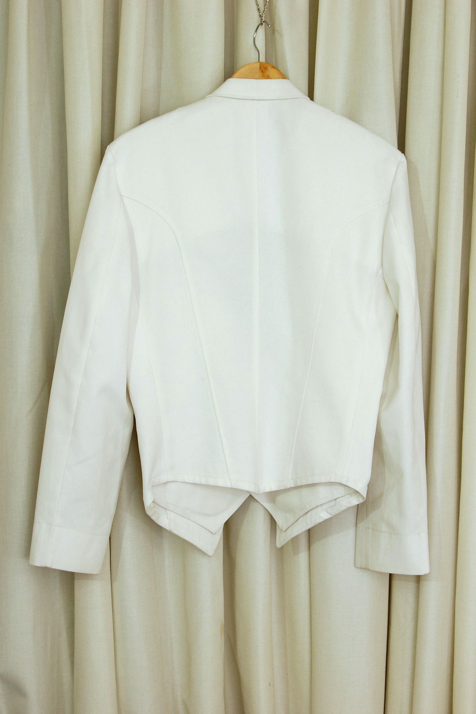 Vintage White Cotton Jacket for Waiters/serving Staff Uniform Jacket ...