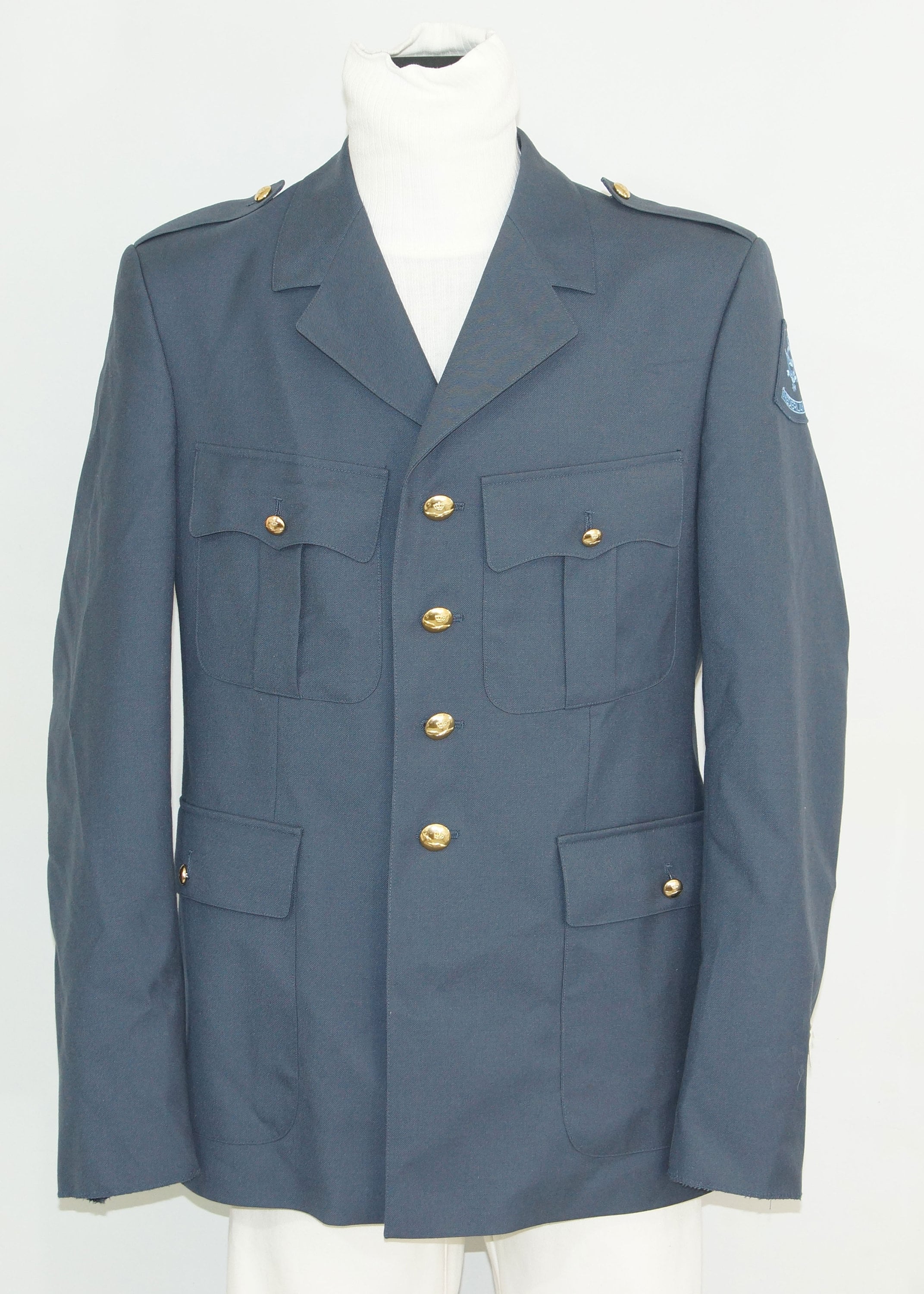 Royal Air Force Uniform Trench Vintage Blue Wool Blend the Netherlands ...