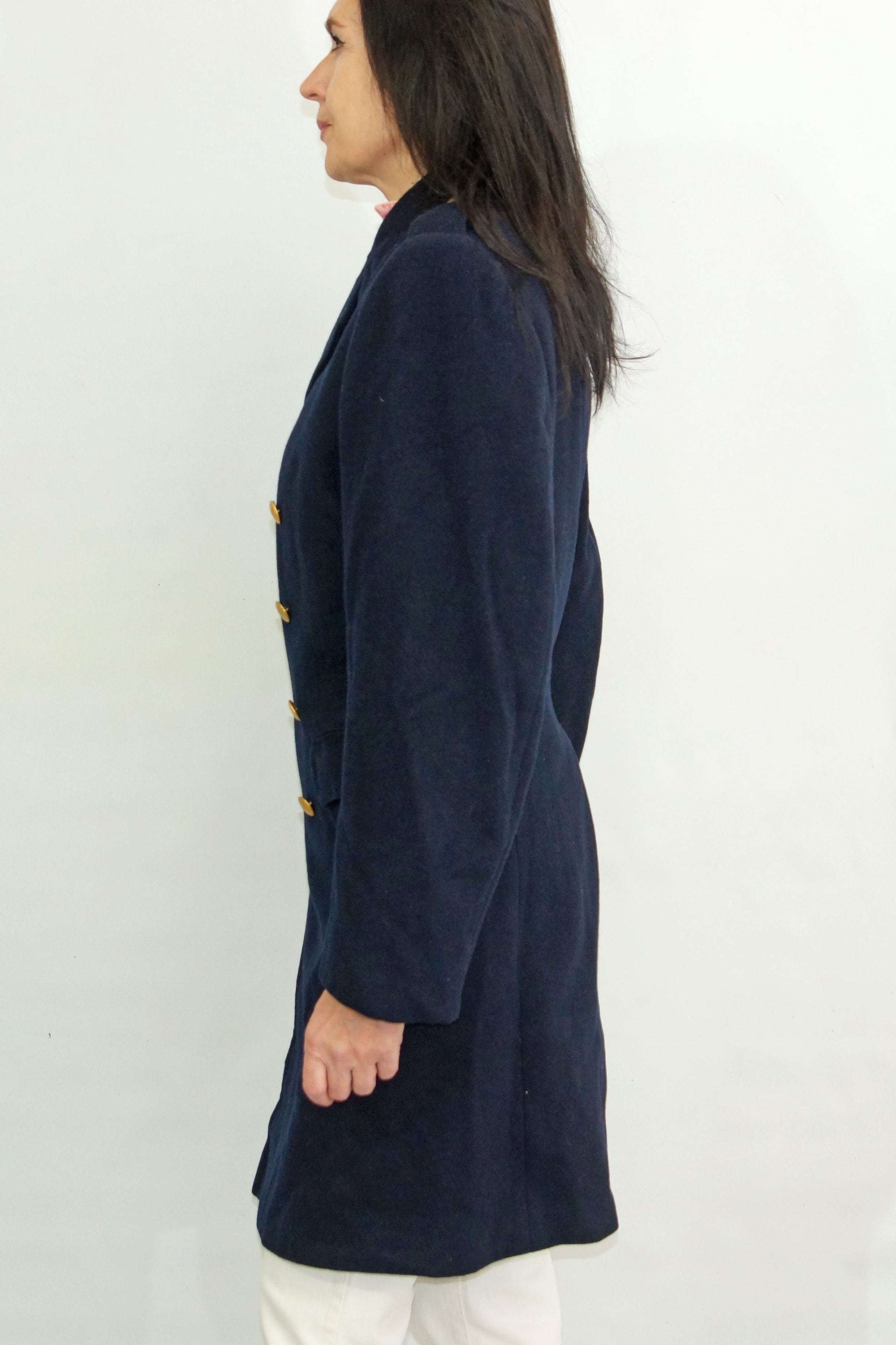 Vintage Wool Naval Overcoat: Double Breasted Marine Greatcoat - Etsy