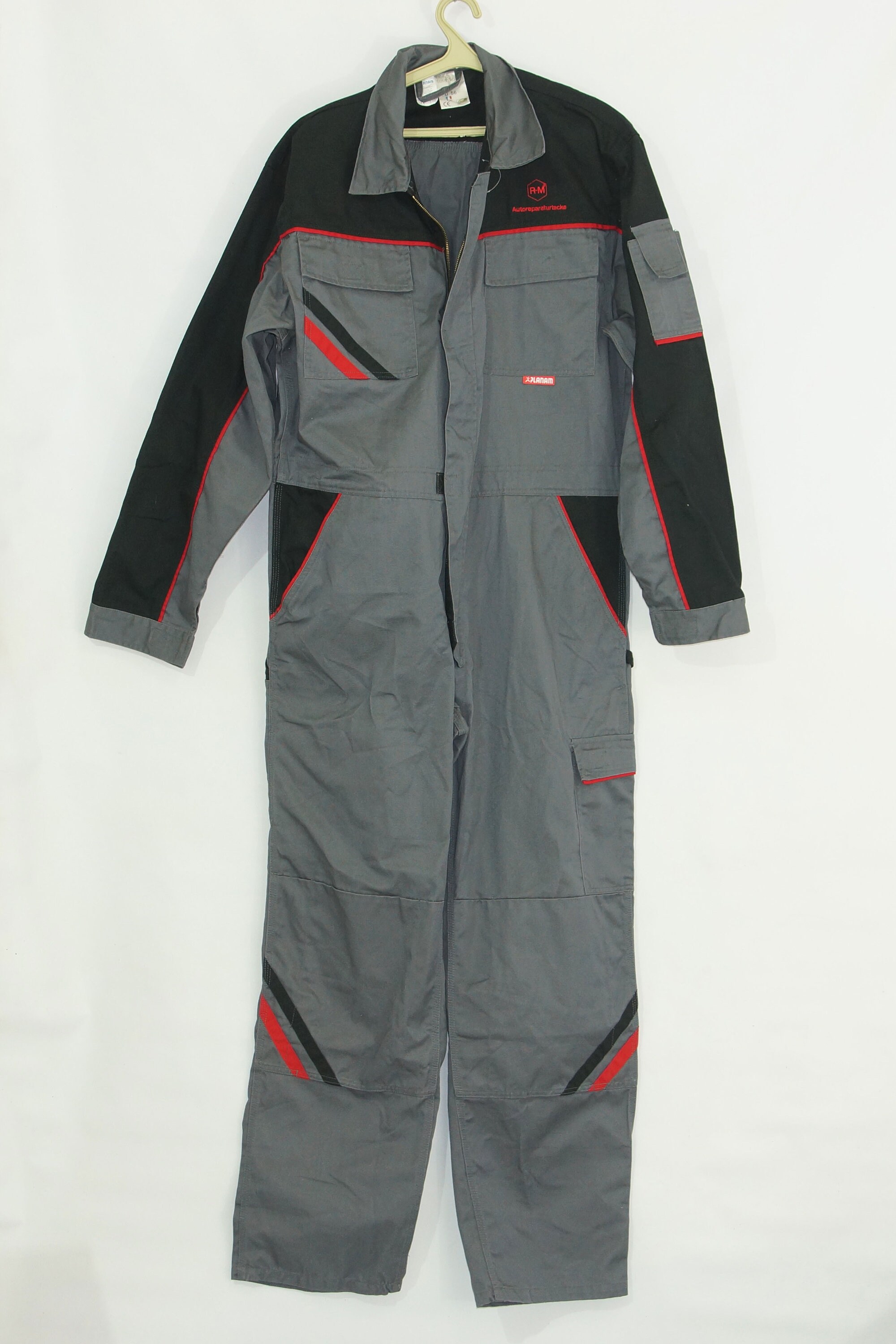 Poly Cotton Work Wear Overalls Long Sleeve Gray/black Jumpsuit Boiler ...