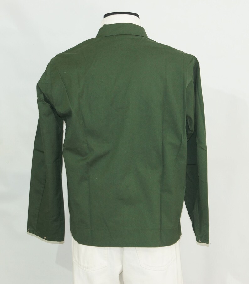 Dark Green Work Wear Coat Unisex CHORE Workers on Rivets Jacket Jacket ...