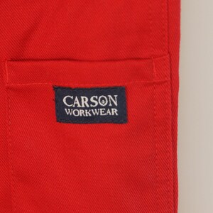 Vintage Cotton Workwear Overalls Long Sleeve Red Work Suit Marked Size ...