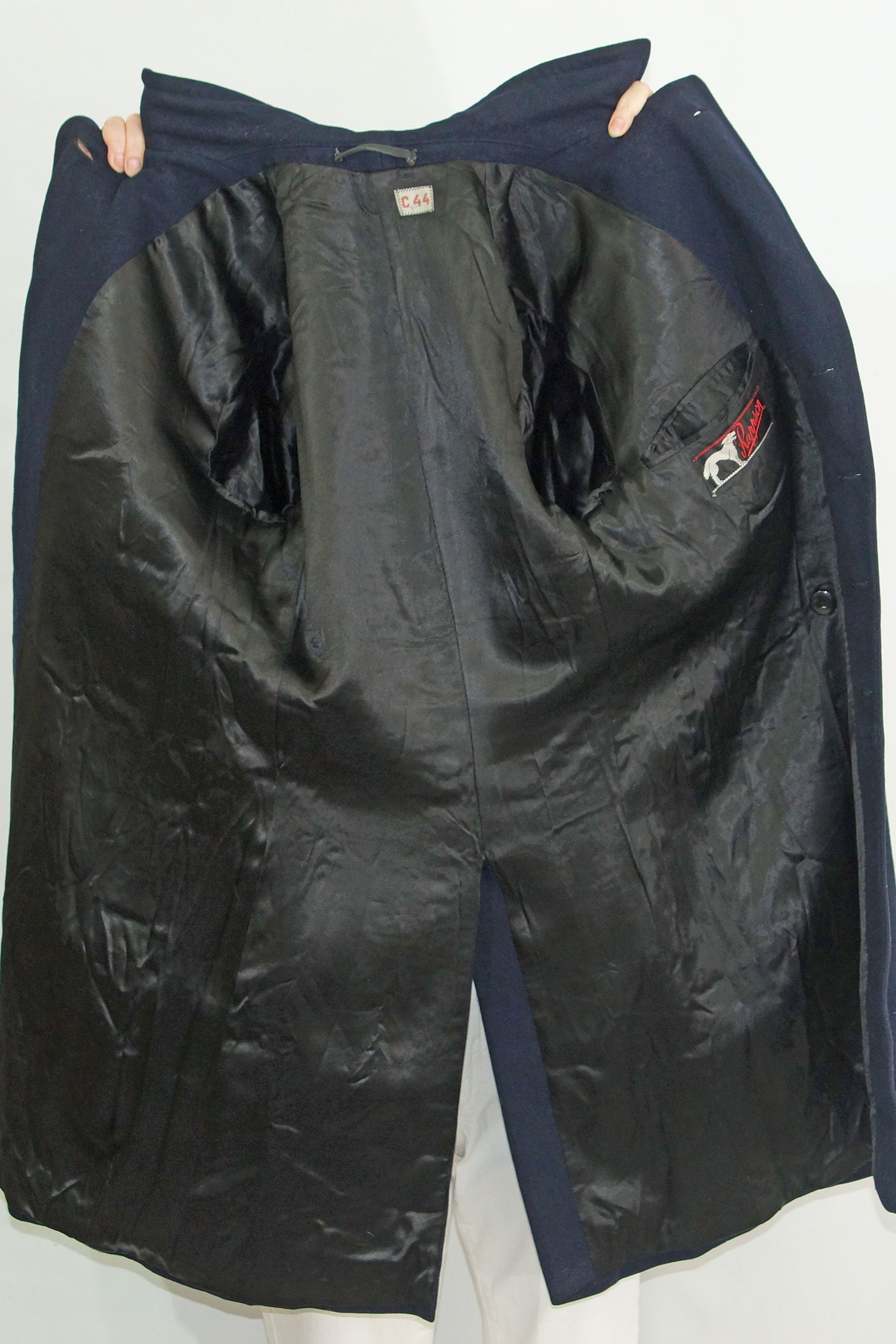 Vintage Wool Naval Overcoat: Double Breasted Marine Greatcoat - Etsy