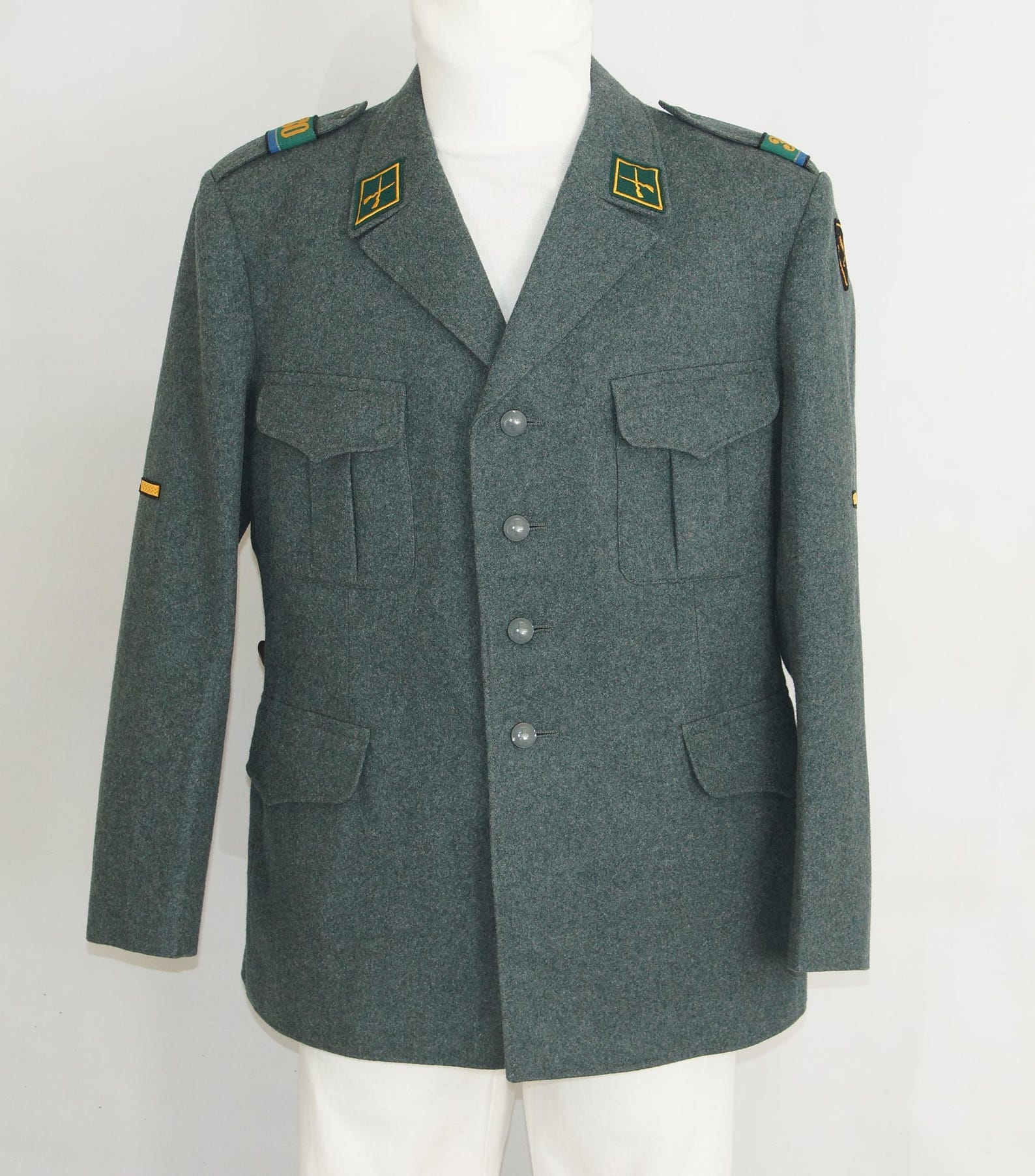 Vintage Uniform Gray Thick Wool Trench Army Military Jacket - Etsy