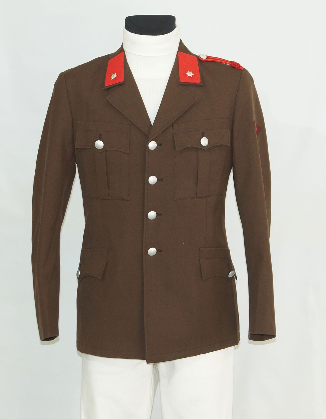 Uniform Trench Vintage Brown Army Military Jacket in Great - Etsy UK