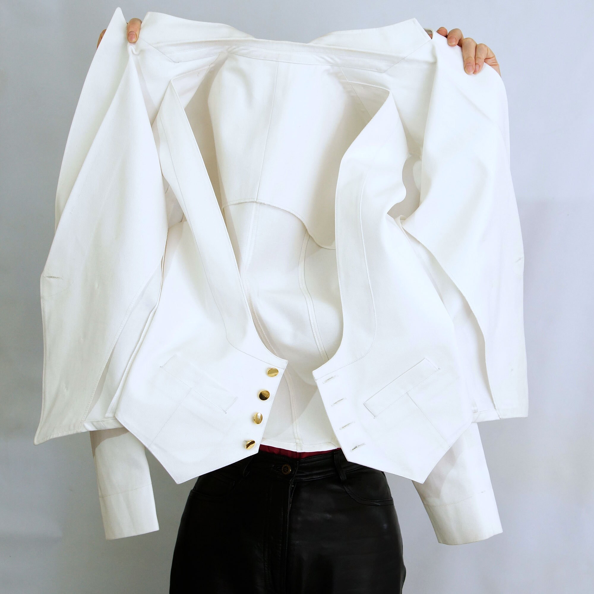 Vintage White Cotton Jacket for Waiters/serving Staff Uniform Jacket ...