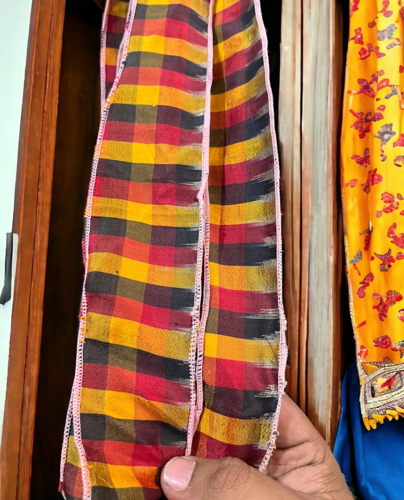 Colorful Vintage Indian Sari Silk Strip Sashes, Recycled Sari Silk ...