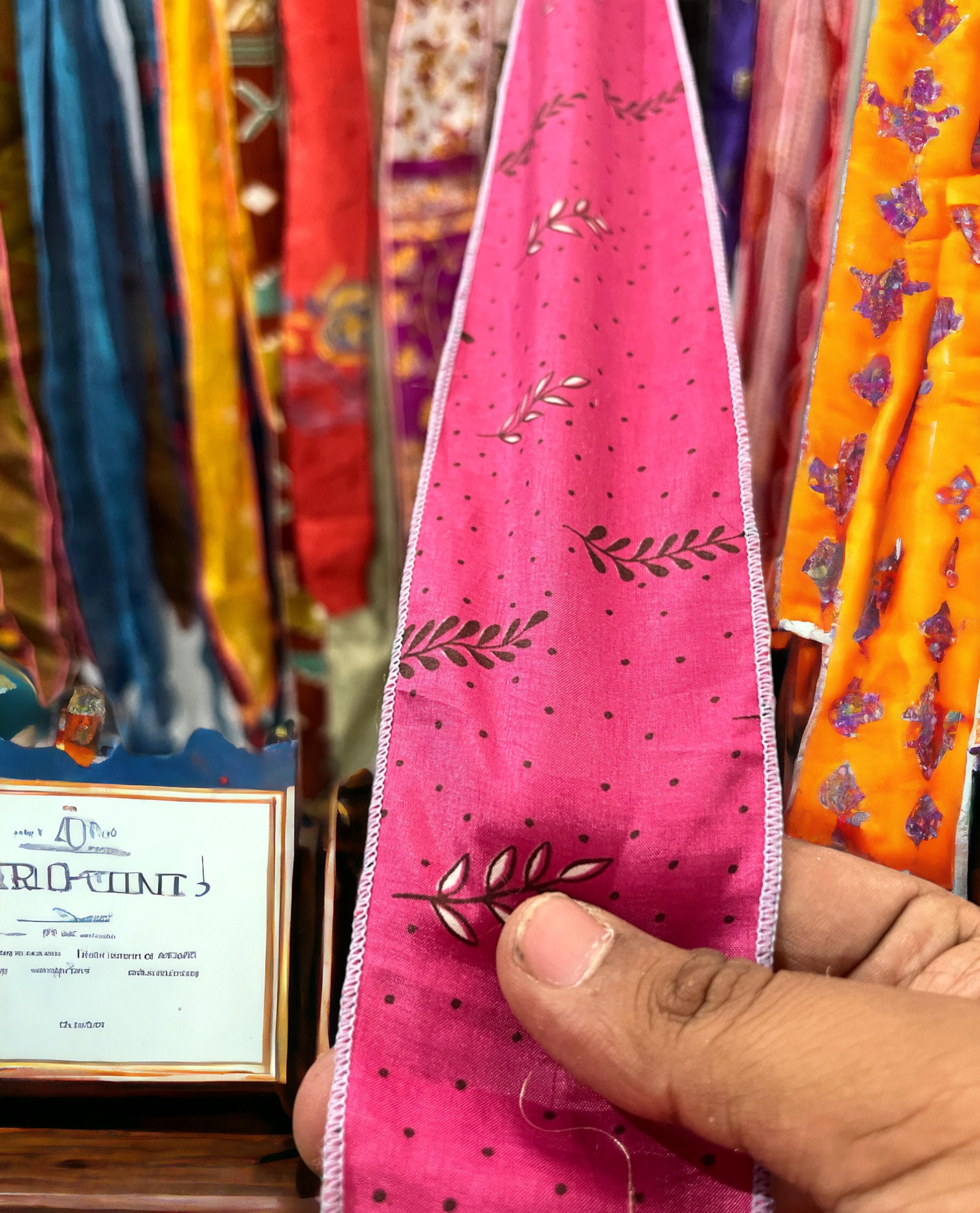 Colorful Vintage Indian Sari Silk Strip Sashes, Recycled Sari Silk ...