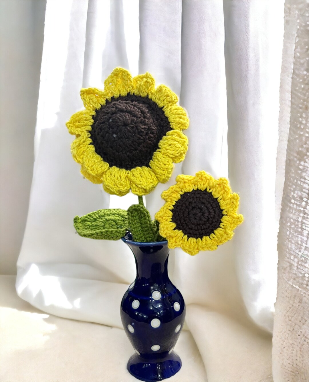 Crochet Sunflower, Crochet Flower Pattern, Wedding Flower, Handmade ...