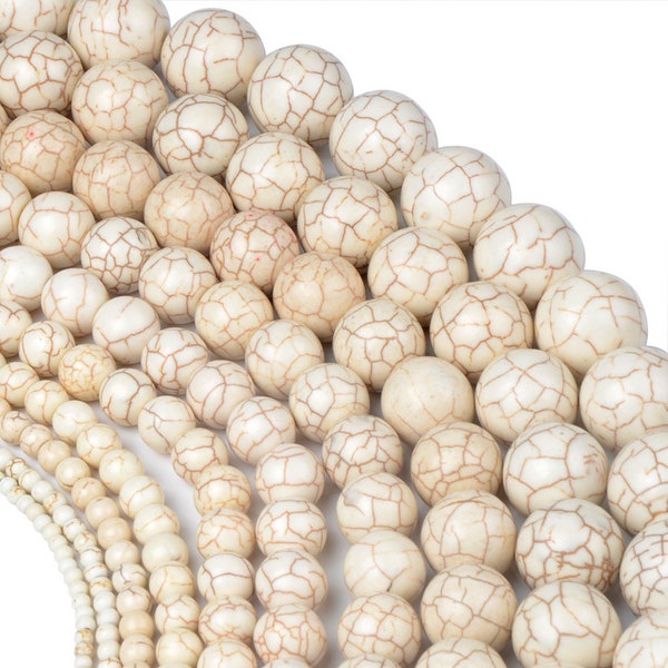 White Stone Beads - Etsy