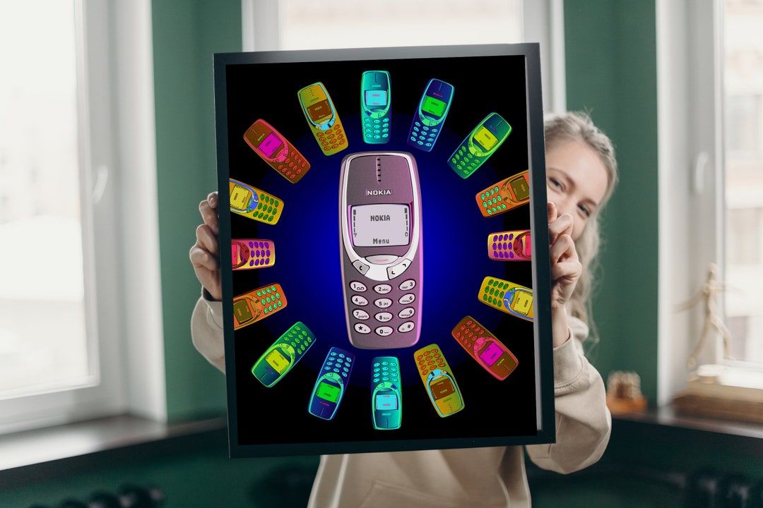 Old School Y2K Nokia Poster - Etsy