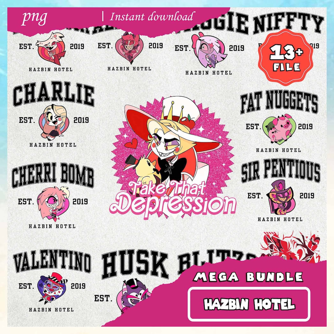 Hazbin Hotel Bundle, Hazbin Hotel Png, Hazbin Hotel Characters Png ...