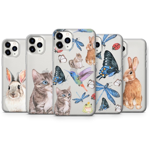 Cute Cat Rabbit Dragonfly Butterfly Iphone 11 Lowly Animal | Etsy