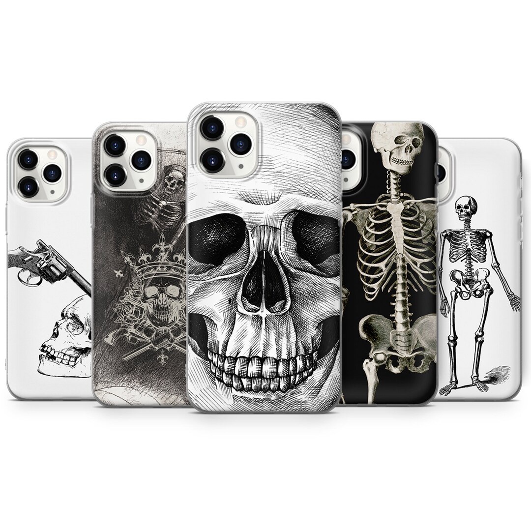 Halloween Skull iPhone 11 iPhone 13 Phone Case Skeleton Gothic Bones ...