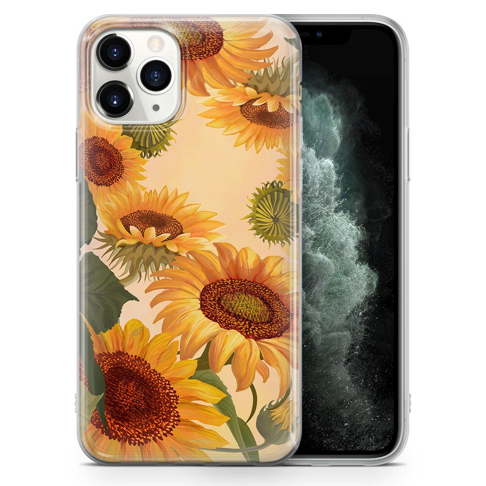 Sunflower Design Yellow Art Summer Sun Nature Pattern Phone - Etsy