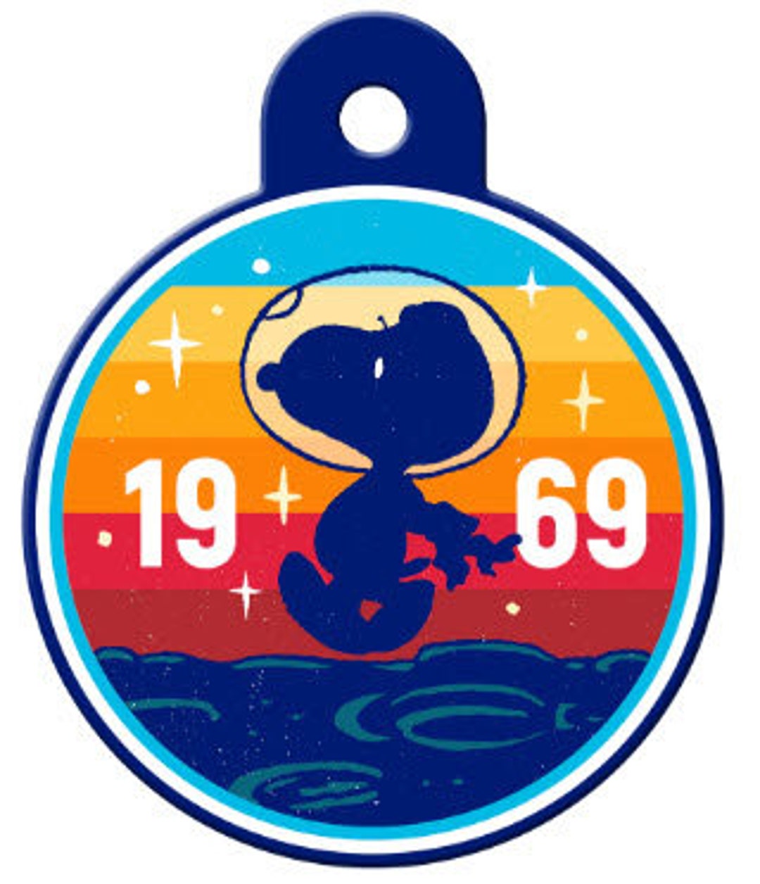 Snoopy space Rainbow 1969 LARGE Circle Shape Personalized Custom ...