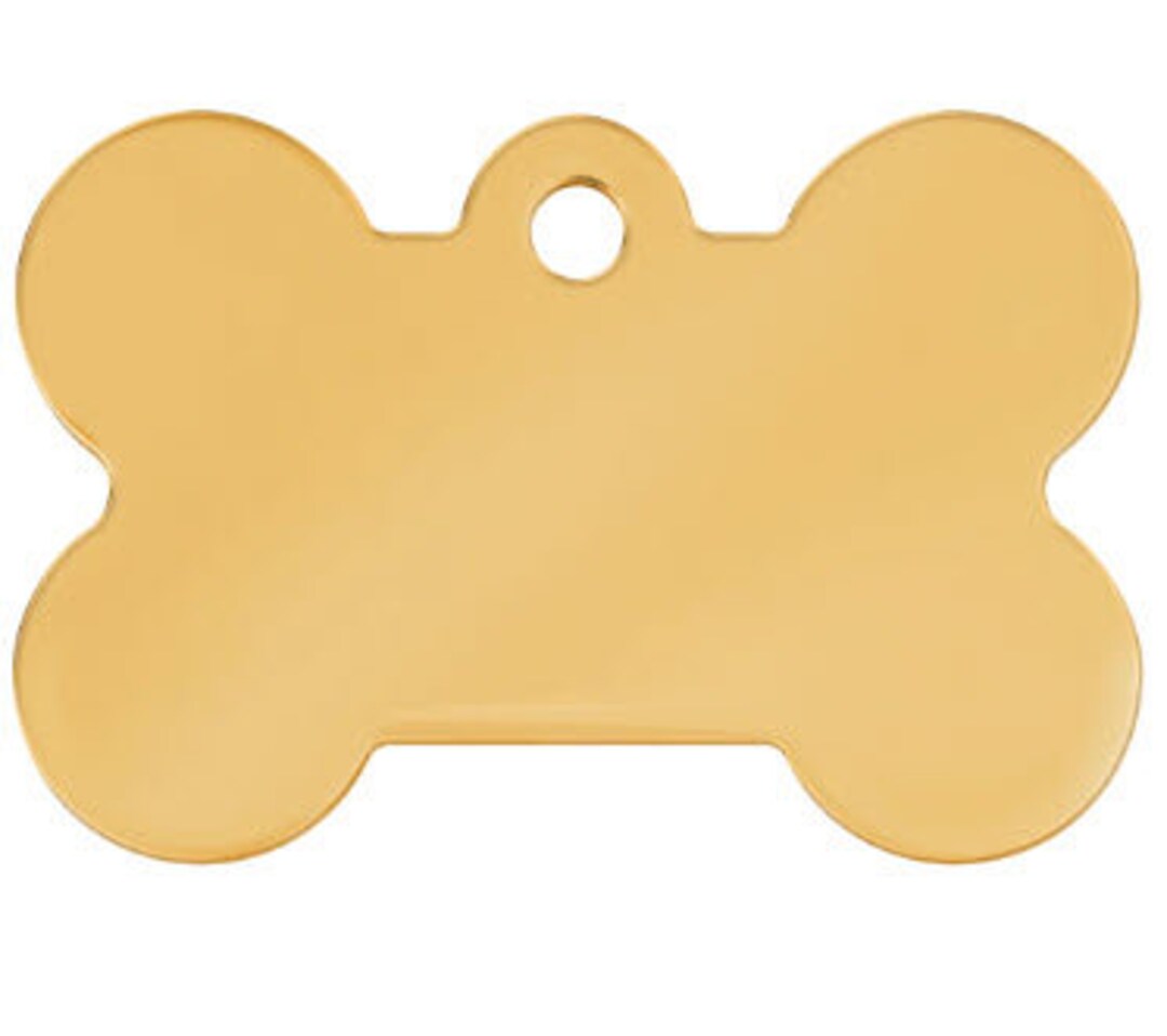 Premium Polished Gold JUMBO/GIANT Bone Shape Custom Engraved - Etsy