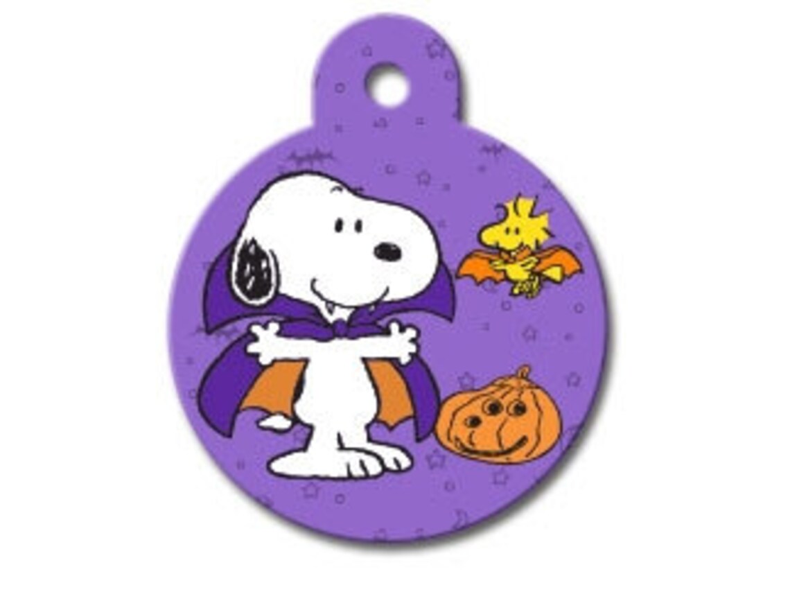 Snoopy Vampire LARGE Circle Shape Personalized Custom Engraved - Etsy