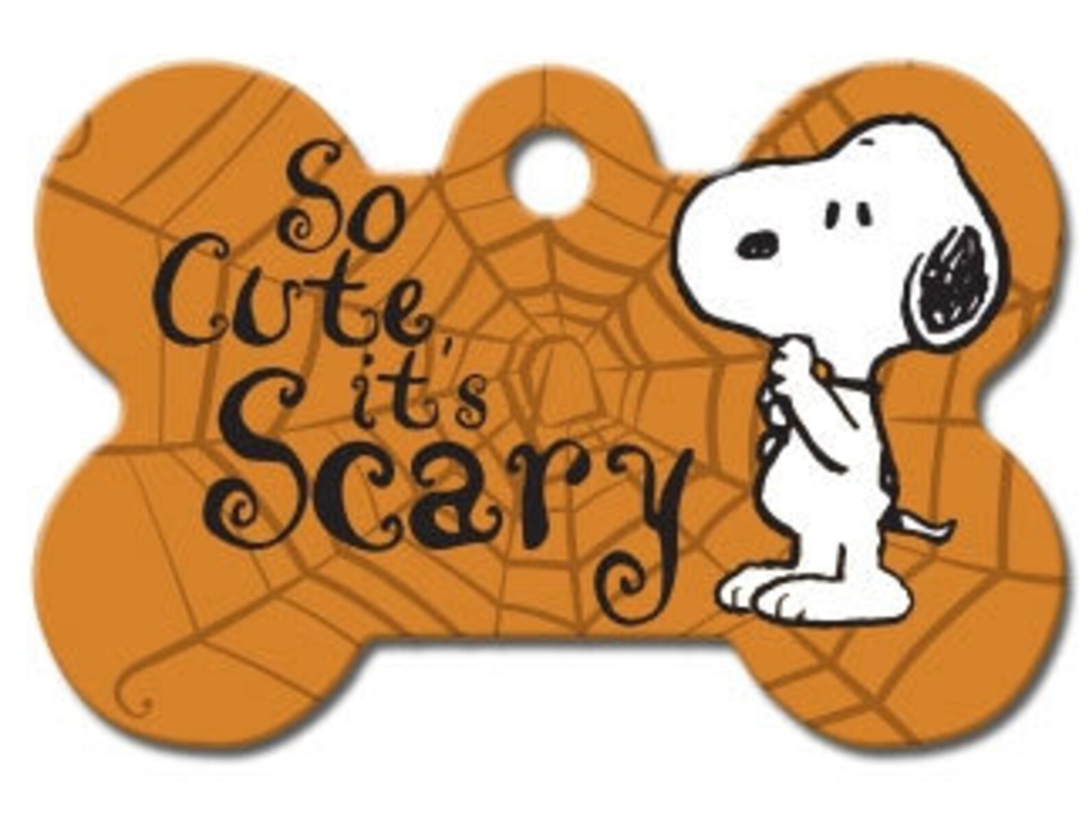 Snoopy Cute Is Scary LARGE Bone Shape Personalized | Etsy