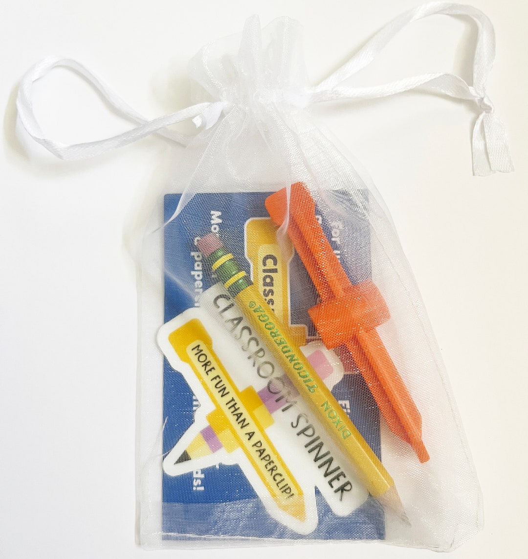 Classroom Pencil Spinner Welcome Back to School Gift Bags - Etsy