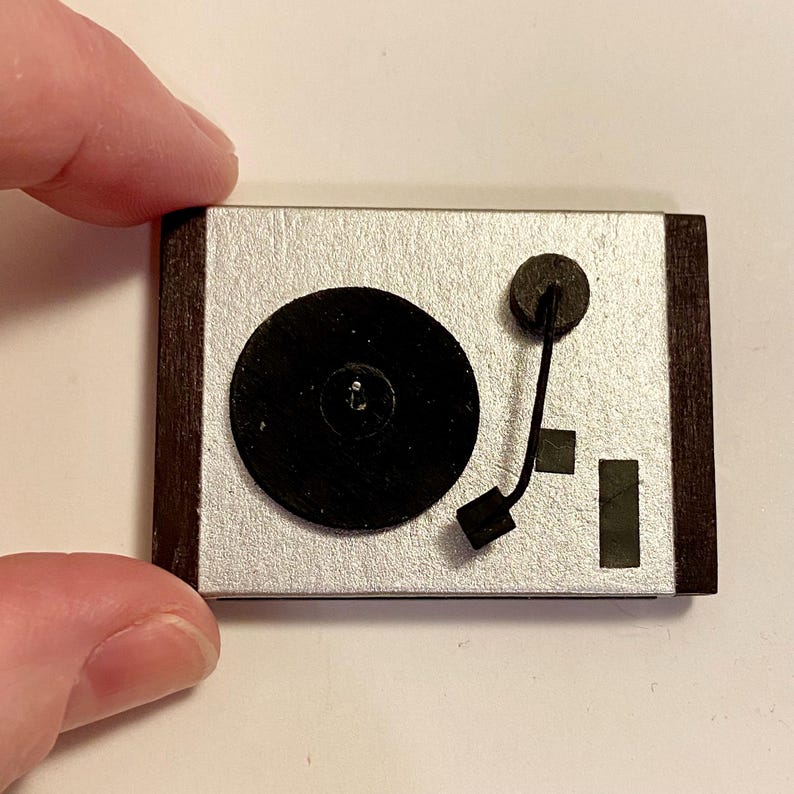 1/12 Scale Miniature Record Vinyl Player - Etsy