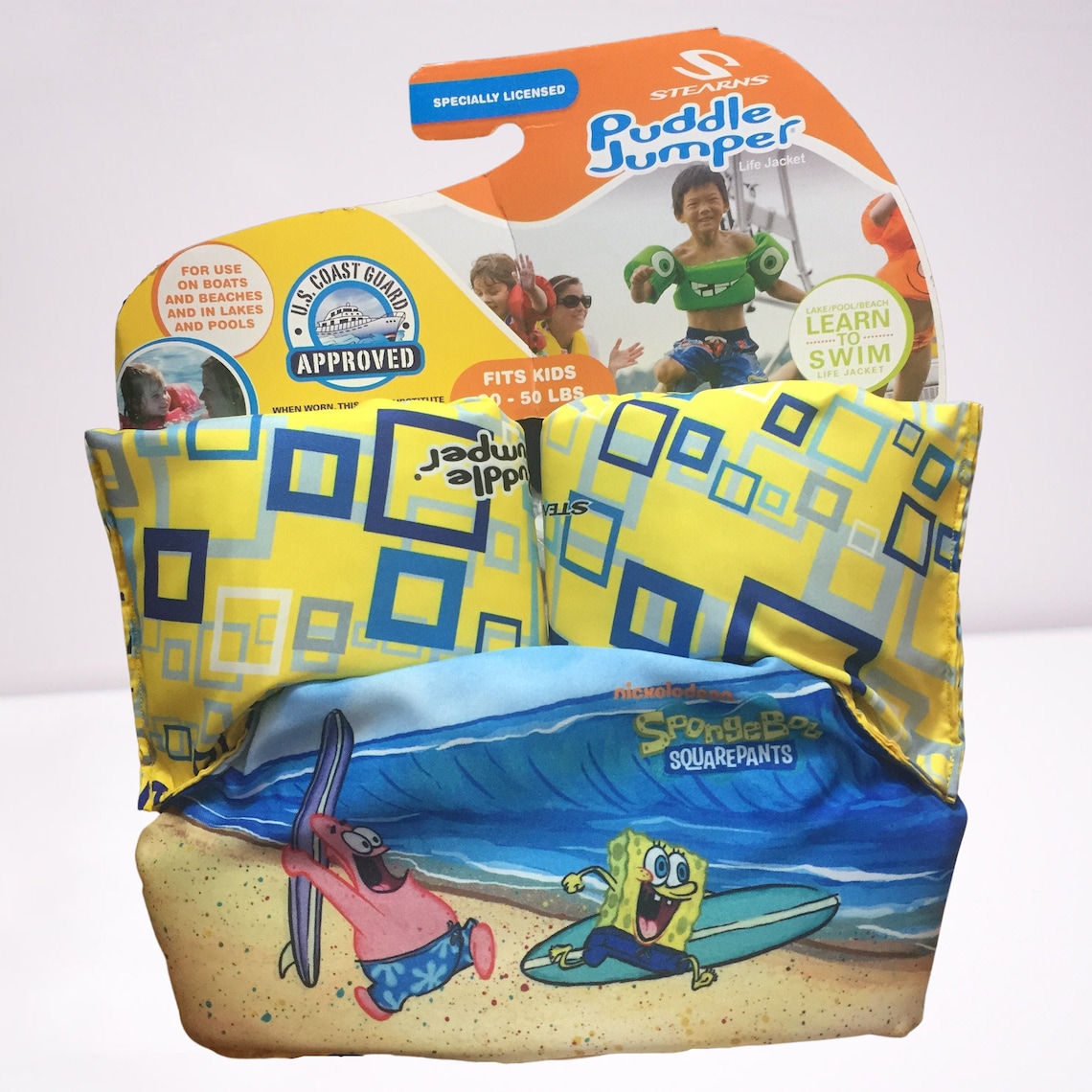 Spongebob Squarepants Puddle Jumper For Kids 30 to 50 | Etsy