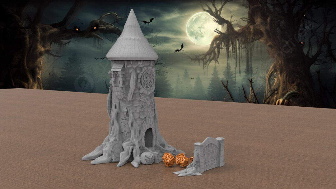 Halloween Dice Tower | 3D Printed | Fun | Halloween - Etsy