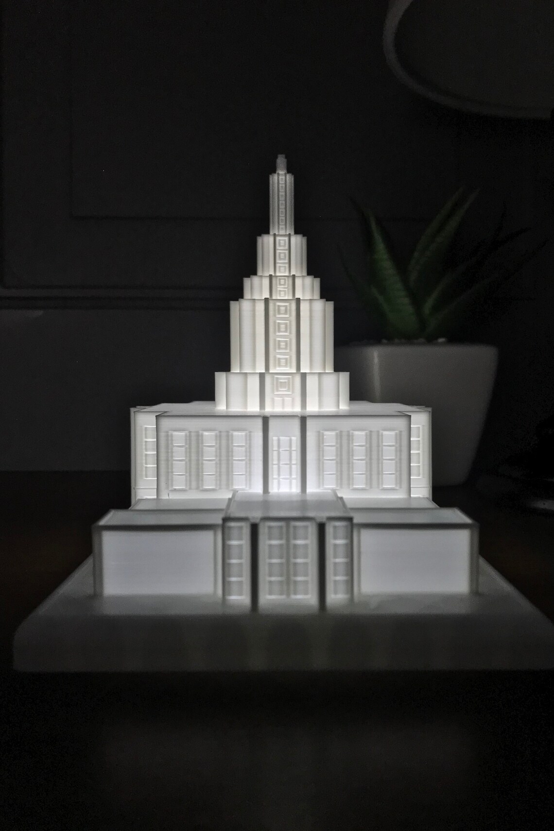 Idaho Falls Idaho Latter-day Temple Night Light Statue - LDS - the ...