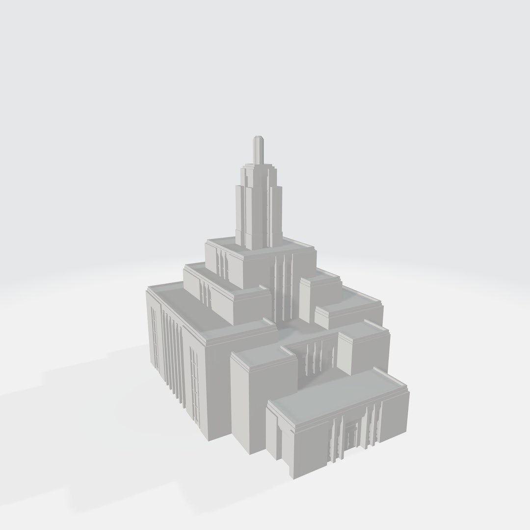 Downloadable 3D Model - Draper Utah Temple - 3D Printable - Etsy