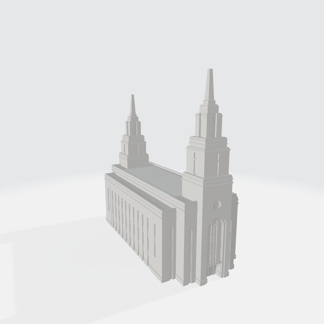 Downloadable 3D Model - Layton Utah Temple - 3D Printable - Etsy
