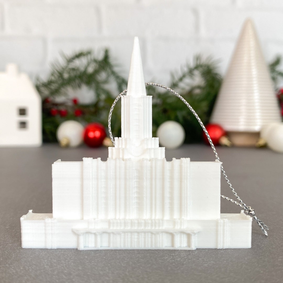 Jordan River Utah Temple Christmas Tree Ornament - Church of Jesus ...
