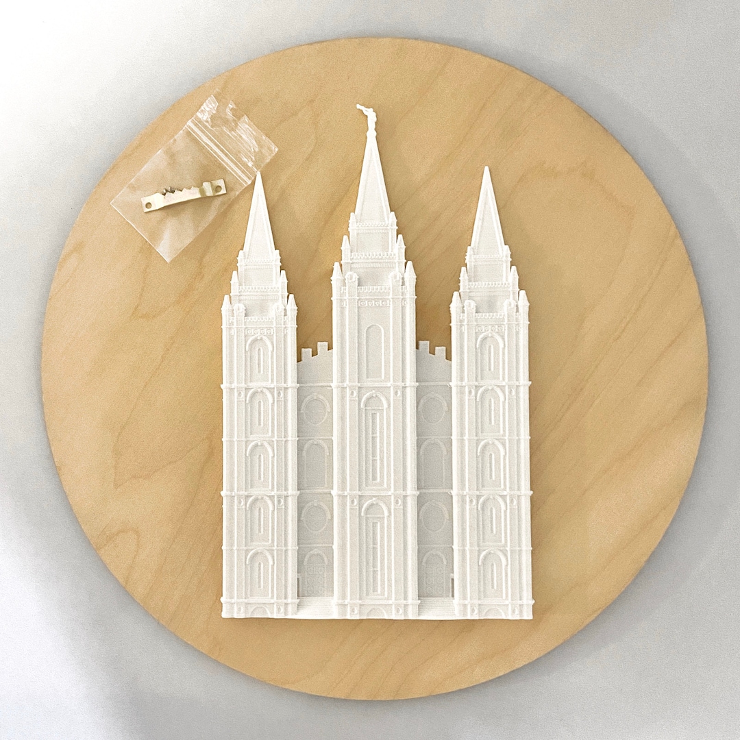 DIY - Temple Wall Plaque 12" Circle - Temple Sign - Custom LDS Temple ...