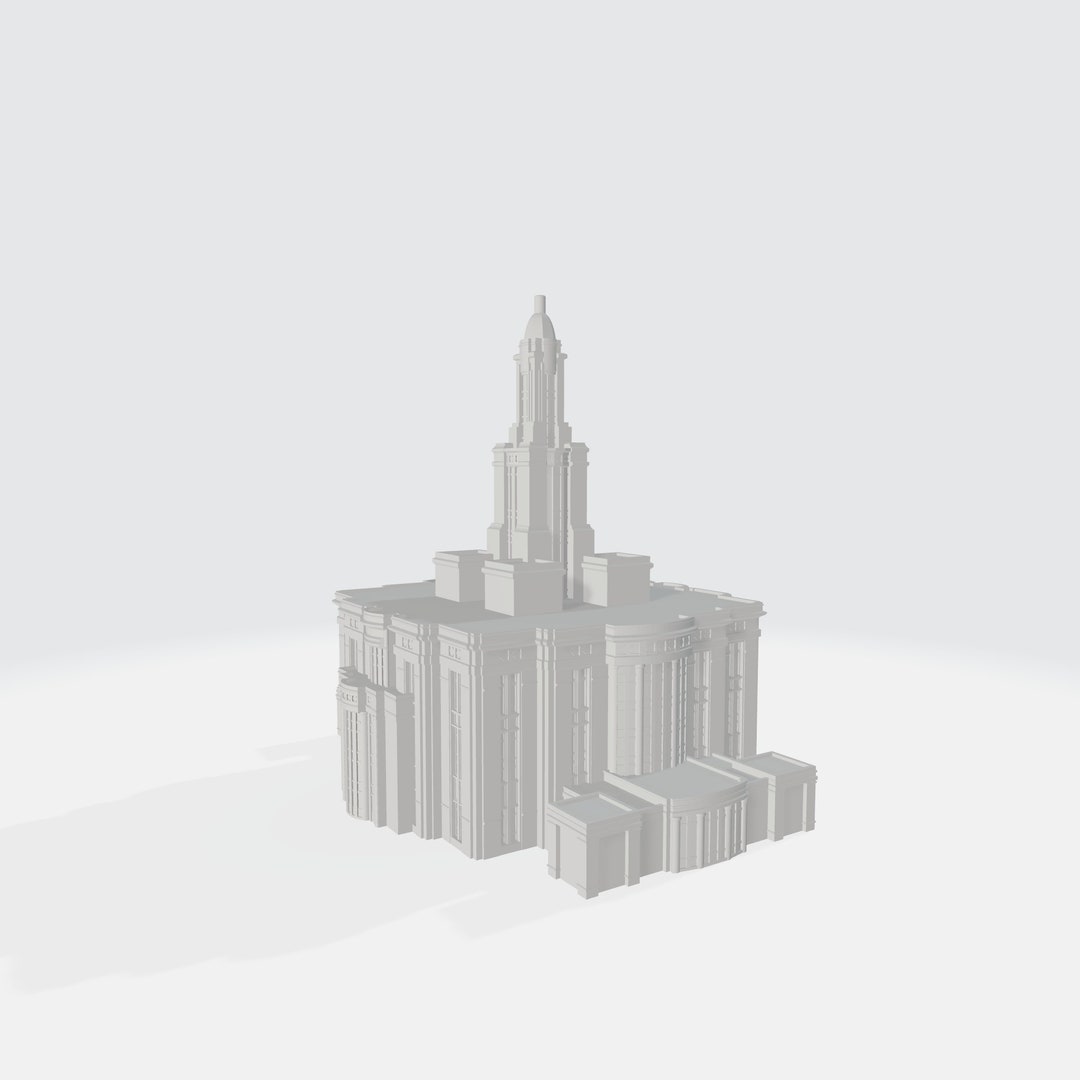Downloadable 3D Model - Payson Utah Temple - 3D Printable - Etsy