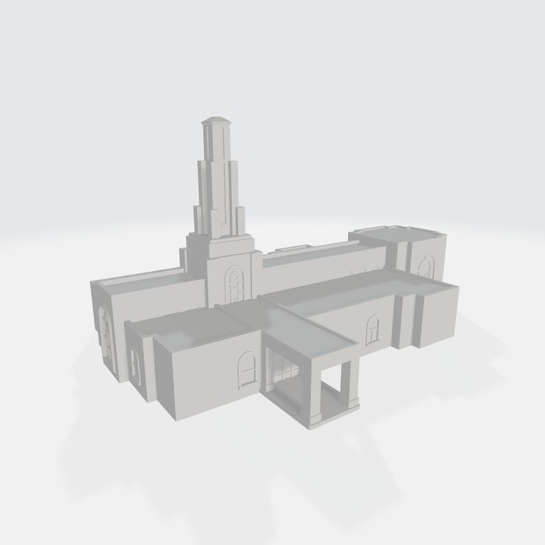 Downloadable 3D Model - Lubbock Texas Temple - 3D Printable - Etsy